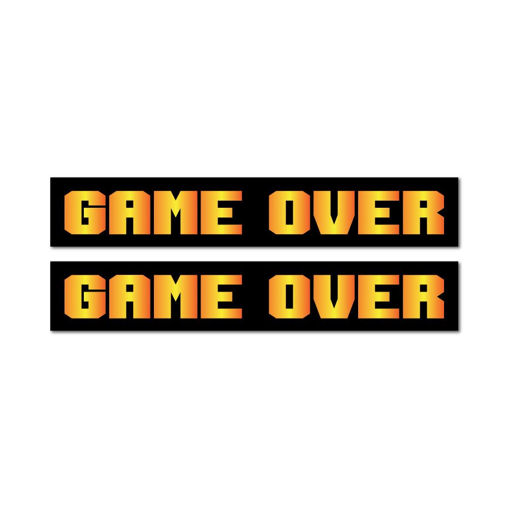 2X You Died Game Over Sticker Decal | Game Stickers - Sticker Collective