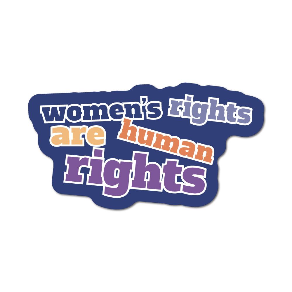 Womens Rights Are Human Rights Sticker Decal | Feminist Stickers ...
