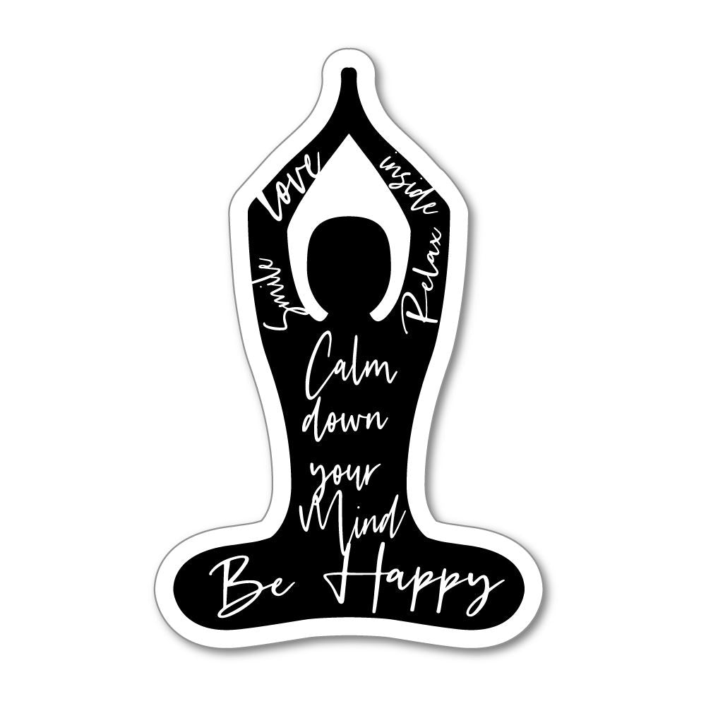 Calm Down Your Mind Sticker Decal | Hippie Stickers - Sticker Collective