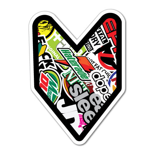 Wakaba Leaf Sticker Bomb Jdm Sticker Decal | JDM Stickers - Sticker ...