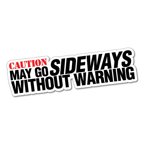 Sideways Without Warning Jdm Sticker Decal | JDM Stickers - Sticker ...