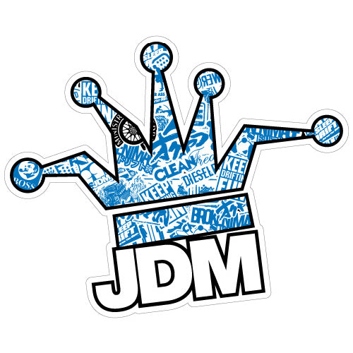 Jdm Clown Crown Bomb Blue Jdm Car Sticker Decal | JDM Stickers ...