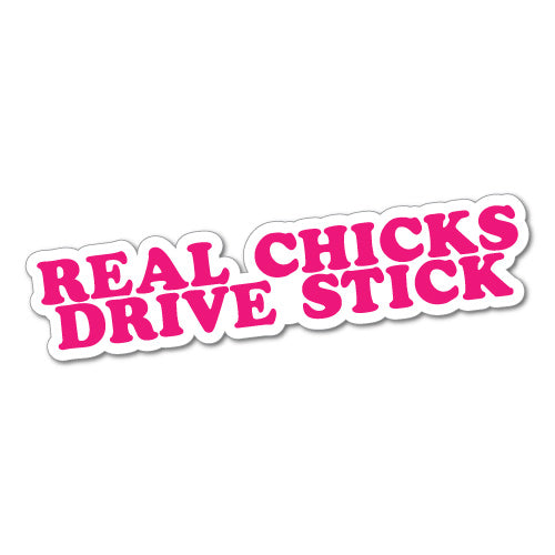 Real Chicks Drive Stick Jdm Car Sticker Decal | JDM Stickers - Sticker ...