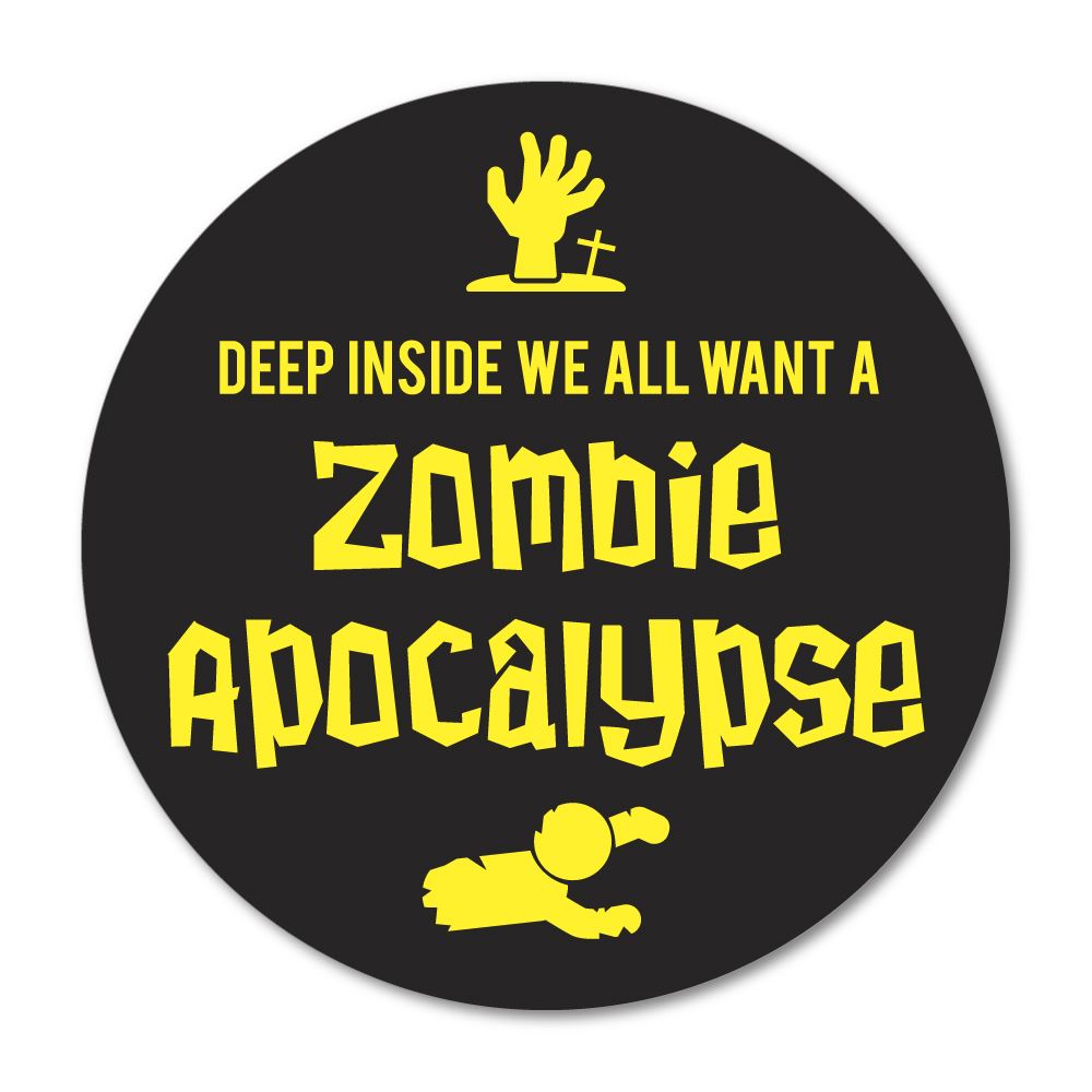 Zombie Apocalypse Sticker Decal | Funny Stickers - Sticker Collective