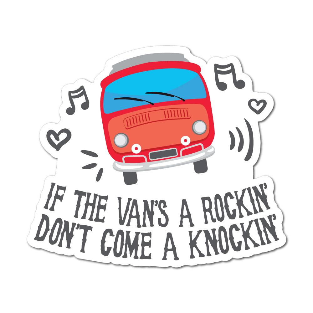 Van Rockin Sticker Decal | Funny Stickers - Sticker Collective