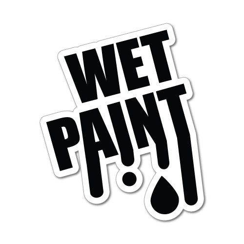 Wet Paint Jdm Sticker Decal | JDM Stickers - Sticker Collective
