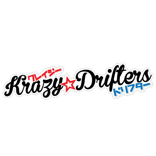 Krazy Drifters Jdm Sticker Decal | JDM Stickers - Sticker Collective