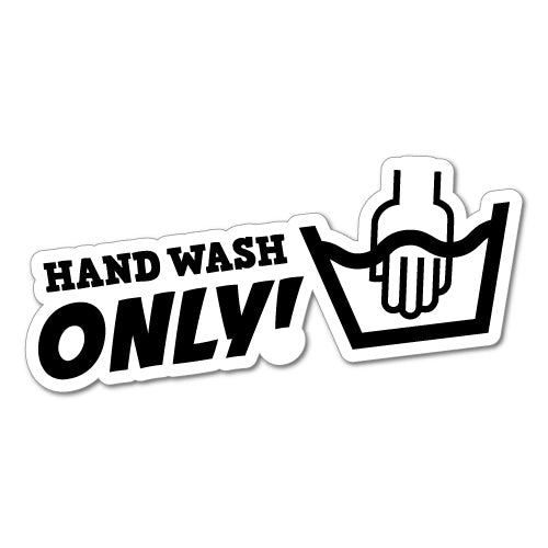 Hand Wash Only Jdm Sticker Decal | JDM Stickers - Sticker Collective