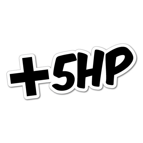 Plus 5Hp Jdm Car Sticker Decal | JDM Stickers - Sticker Collective