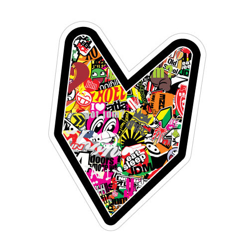 Jdm Wakaba Leaf Sticker Bomb Jdm Sticker Decal | JDM Stickers - Sticker ...