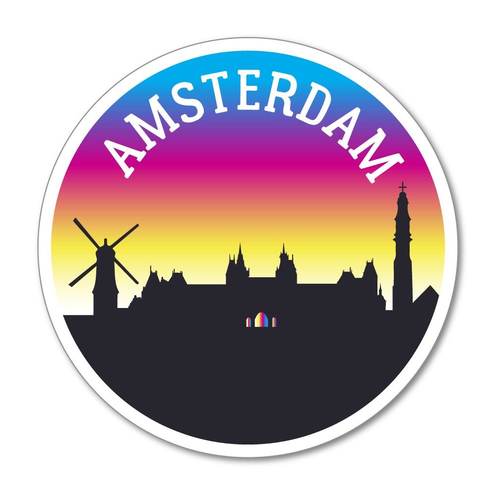 Amsterdam Sticker Decal | Travel Stickers - Sticker Collective