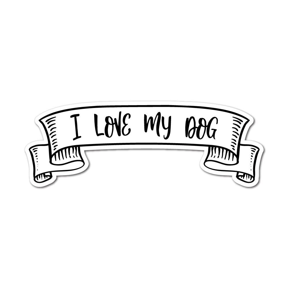 Dog Love Sticker Decal | Pets & Animals Stickers - Sticker Collective
