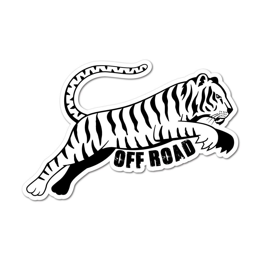 Off Road Tiger Sticker Decal | Animal Stickers - Sticker Collective