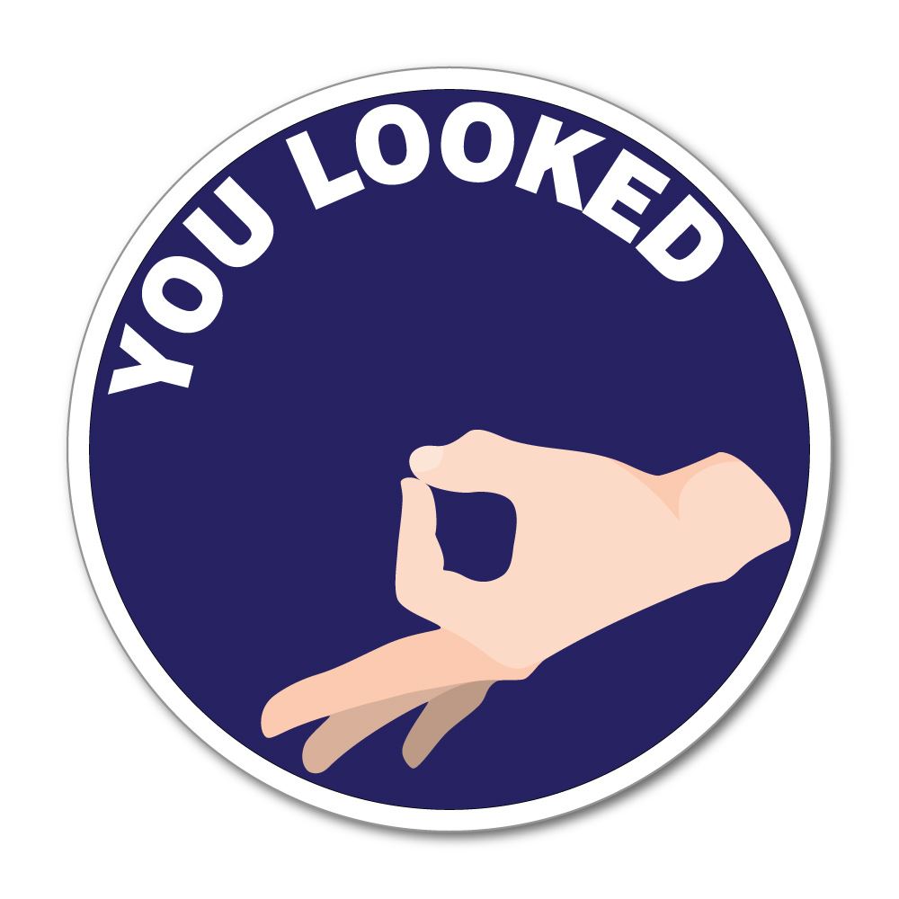 You Looked Funny Prank Car Sticker Decal | General Stickers - Sticker ...