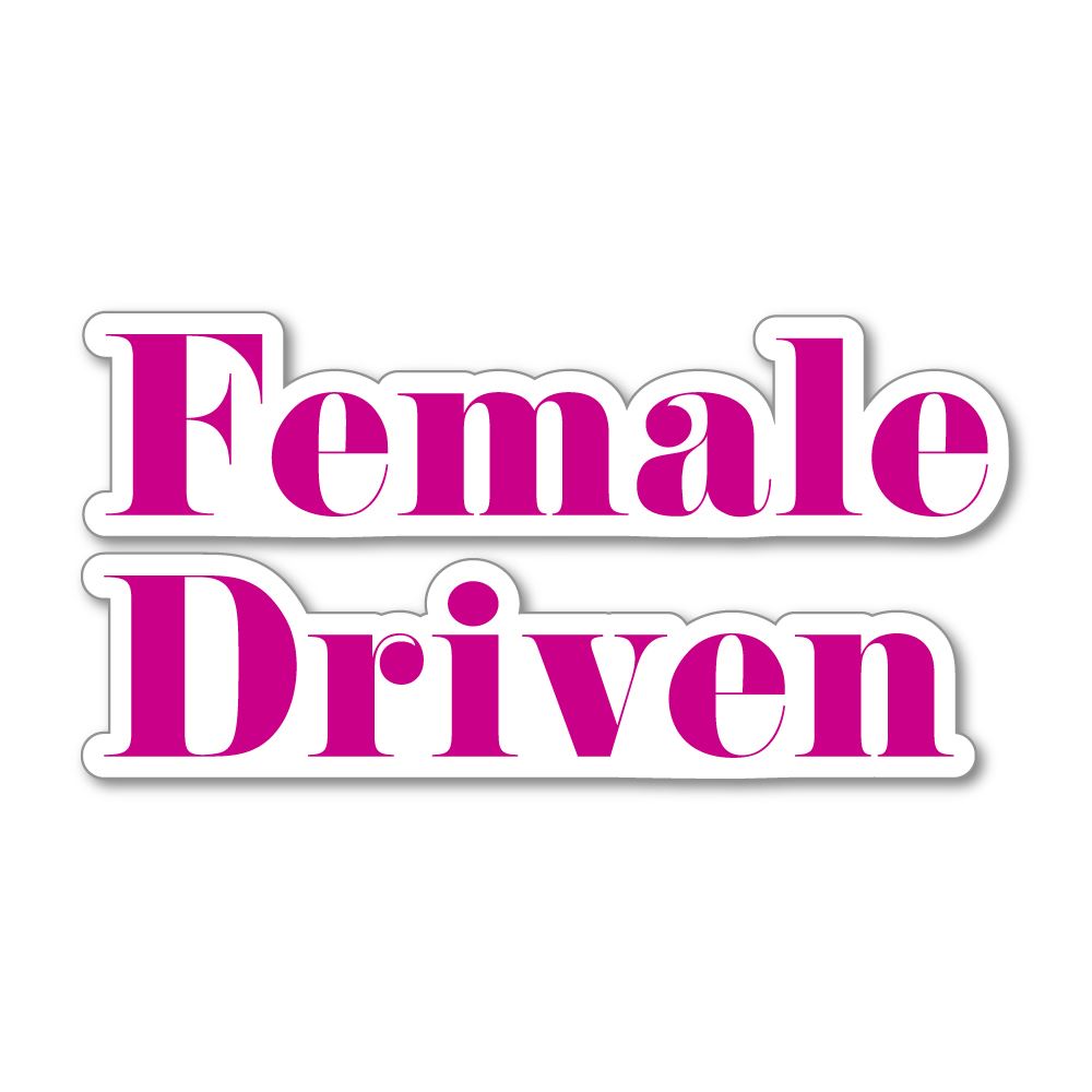 Female Driven Sticker Decal | Car Stickers - Sticker Collective