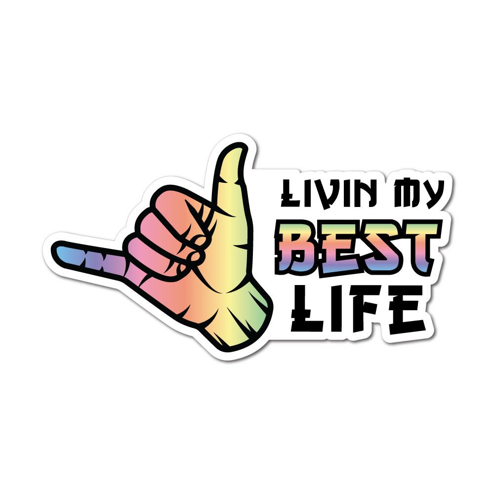 Livin My Best Life Sticker Decal — Sticker Collective