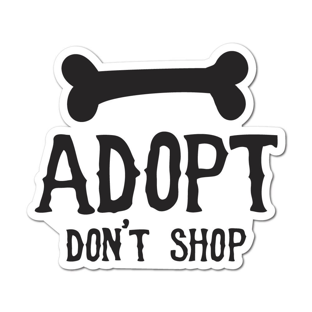 Adopt Sticker Decal | Pets & Animals Stickers - Sticker Collective