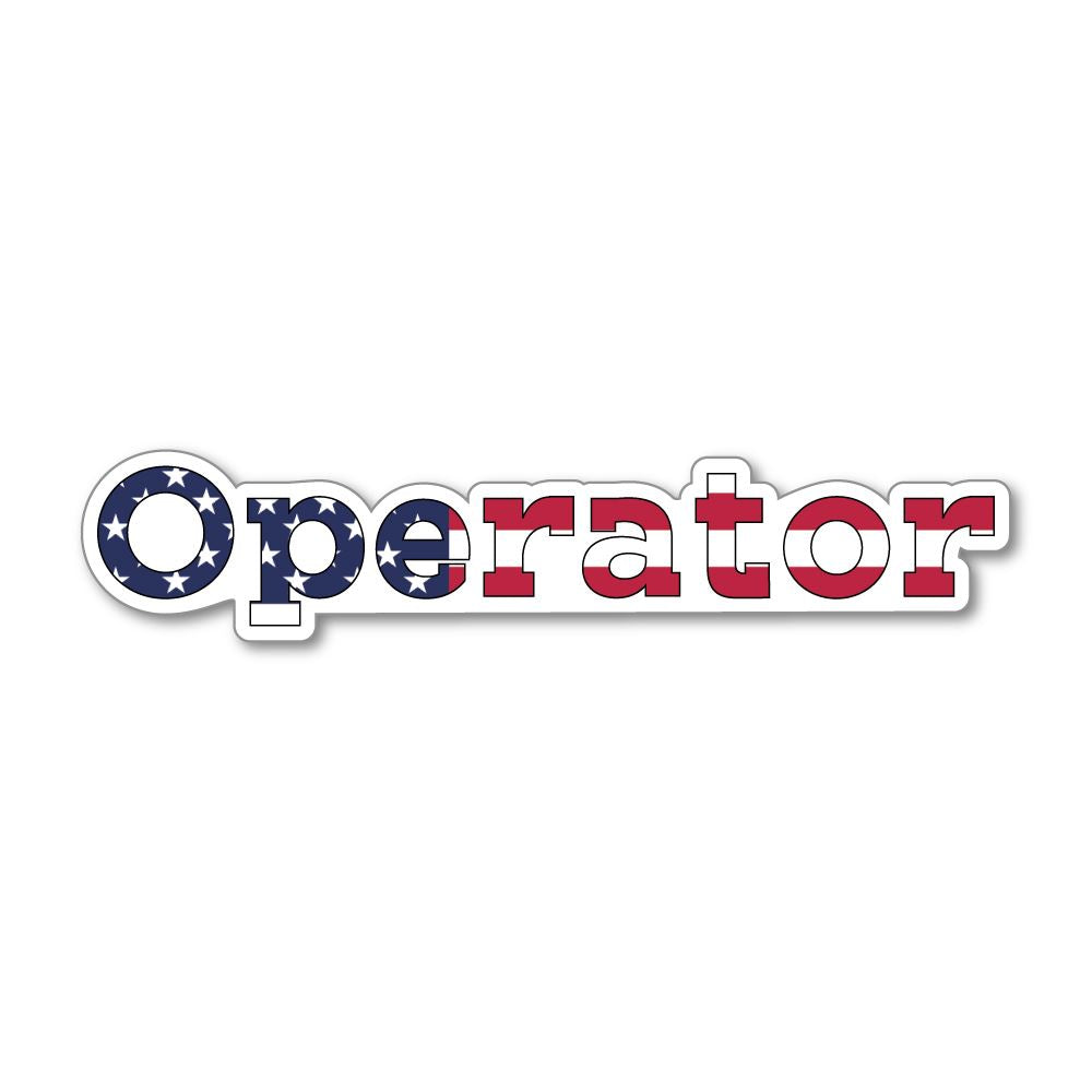 Operator Sticker Decal | Pets & Animals Stickers - Sticker Collective