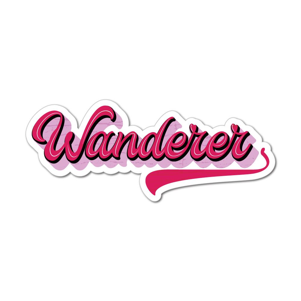Wanderer Vintage Sticker Decal | Adventure Stickers - Sticker Collective