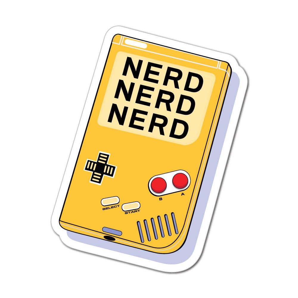 Nerd Sticker Decal | Geek Stickers - Sticker Collective
