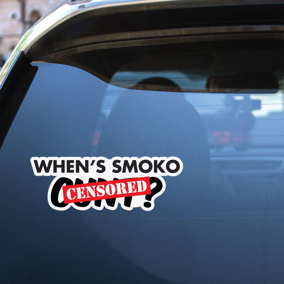 Whens Smoko Sticker Decal | Funny Stickers - Sticker Collective