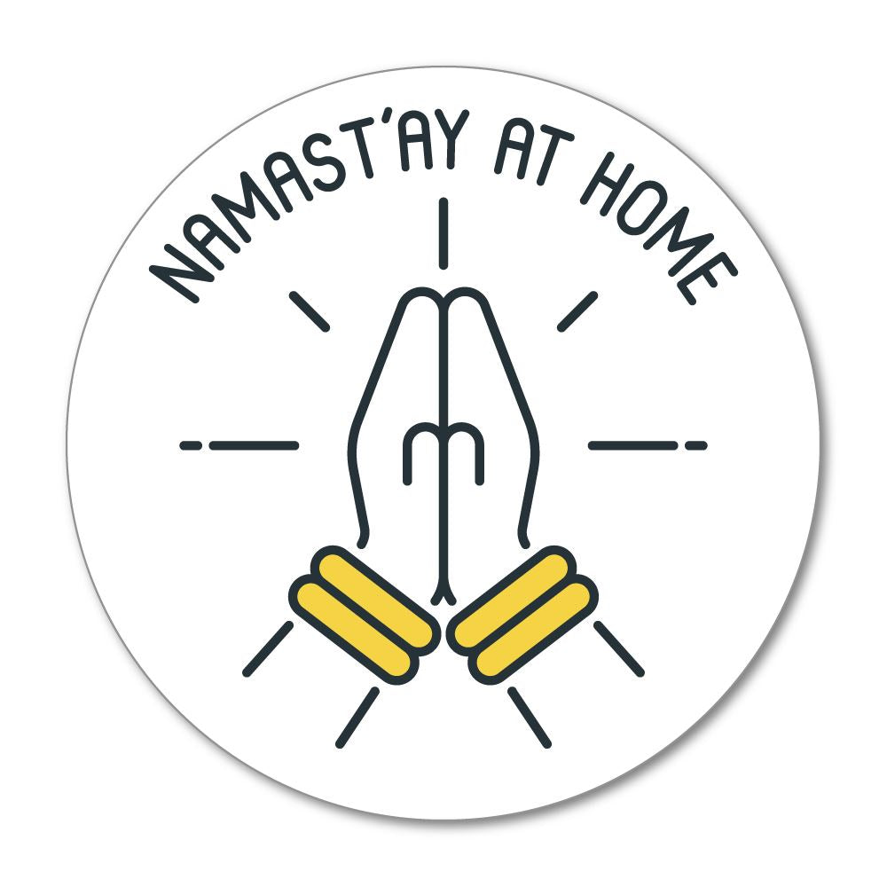 Namastay At Home Namaste Sticker Decal | Hippie Stickers - Sticker ...