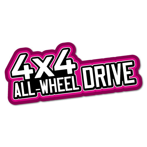 4X4 All Wheel Drive Sticker For 4Wd Offroad | 4WD Stickers - Sticker ...