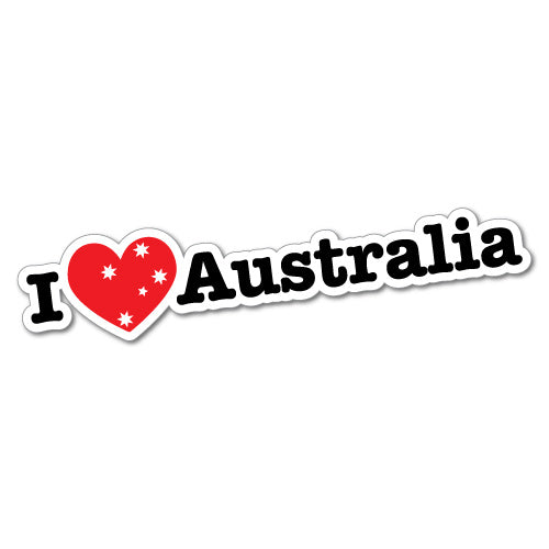 I Heart Australia Sticker | Australian Stickers - Sticker Collective