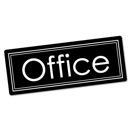 Office Door Sign Shop Sticker | Signage Stickers - Sticker Collective