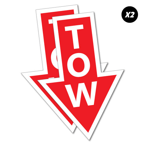 2X Tow Sticker | JDM Stickers - Sticker Collective