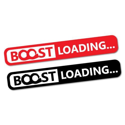 Boost Loading Red & Black Sticker | JDM Stickers - Sticker Collective