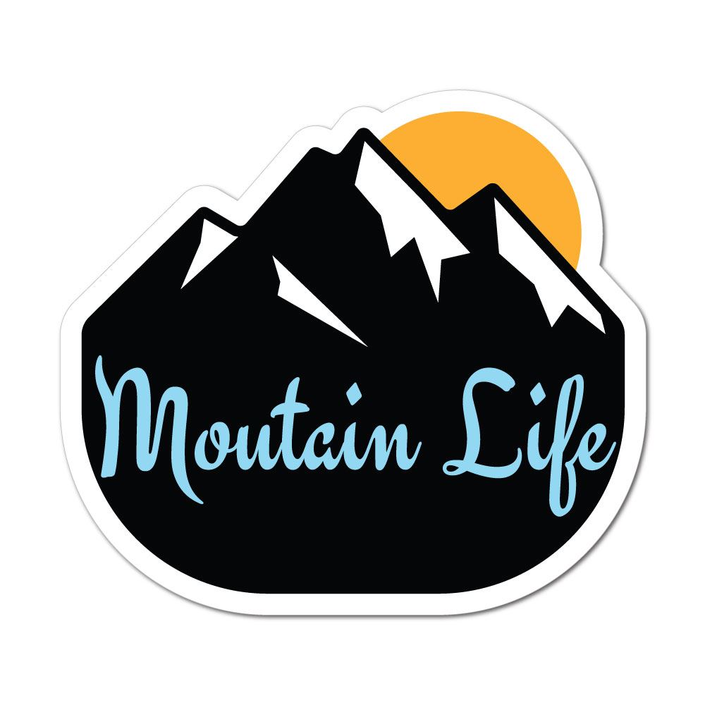 Mountain Sunrise Sticker Decal | Adventure Stickers - Sticker Collective