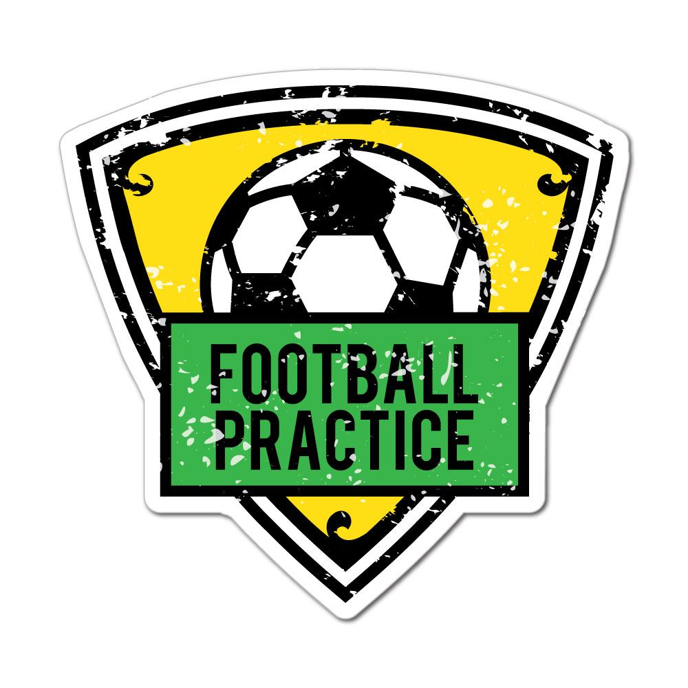 Football Practice Sticker Decal | Sport Stickers - Sticker Collective