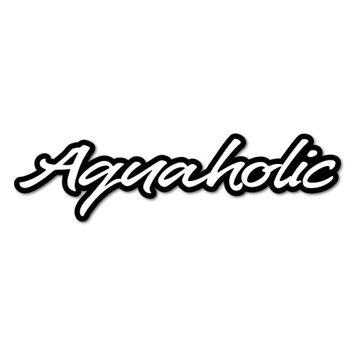Aquaholic Sticker | Fishing Stickers - Sticker Collective