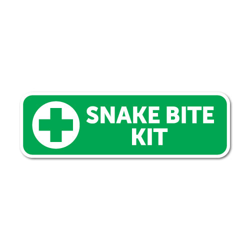Snake Bite Kit Sticker | First Aid Stickers - Sticker Collective