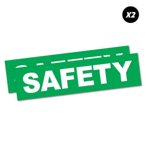 2X Safety Sticker | Fire Safety Stickers - Sticker Collective