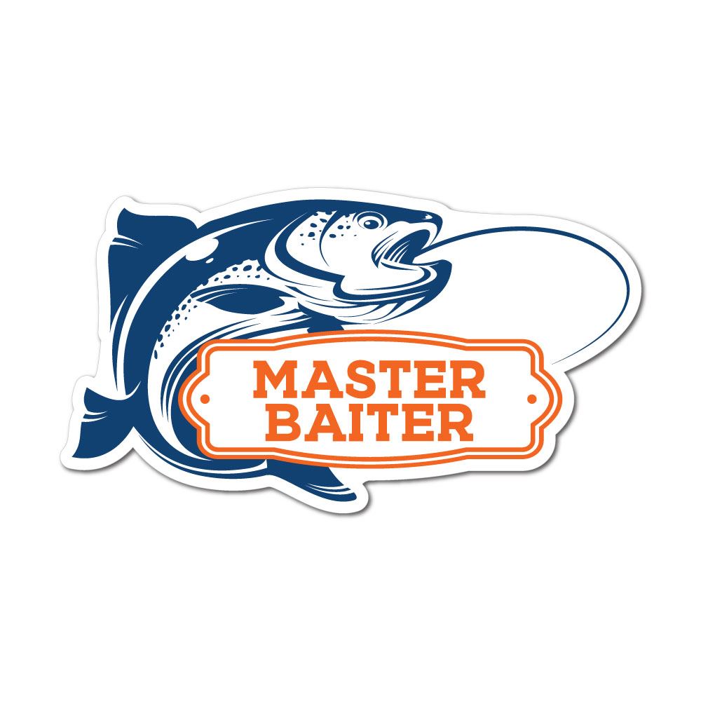 Master Fish Baiter Sticker Decal | Sport Stickers - Sticker Collective