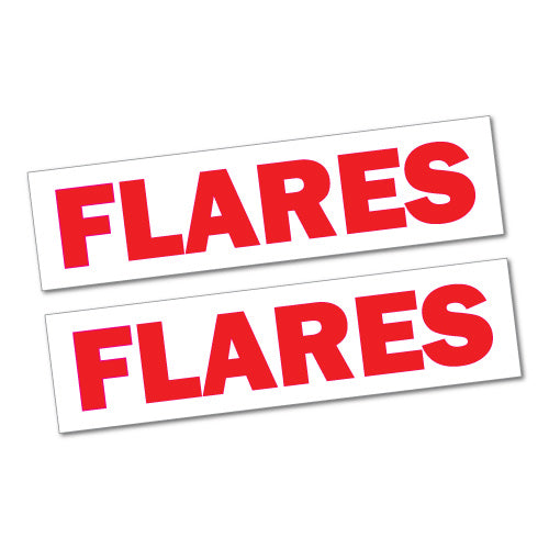 Flares Marine Boat Sticker | Safety Stickers - Sticker Collective