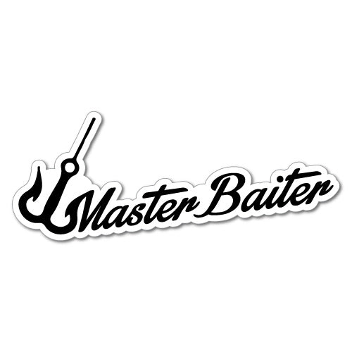Master Baiter Funny Fishing Sticker | Fishing Stickers - Sticker Collective