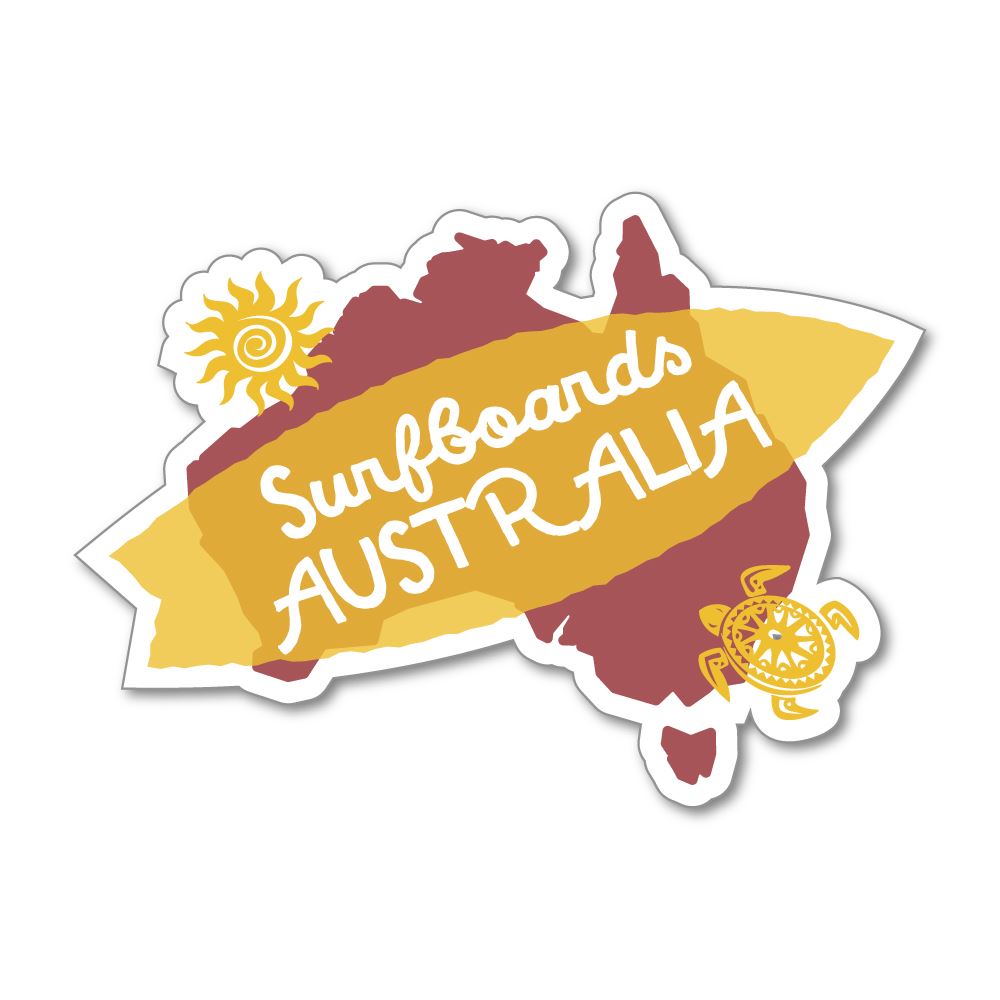 Surf Vintage Retro Ocean Australia Sticker Decal | Travel Stickers ...