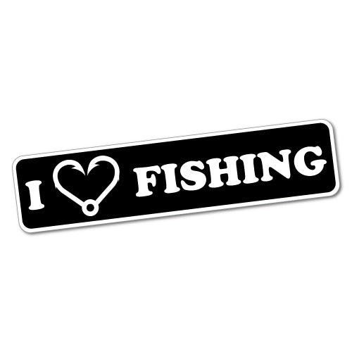 I Love Fishing Sticker | Fishing Stickers - Sticker Collective