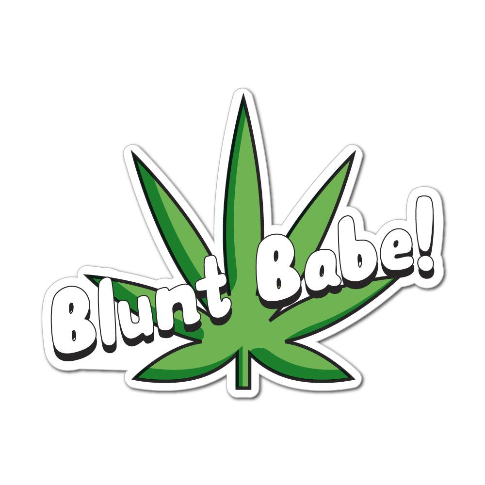 Blunt Babe Sticker Decal | Pop Art Stickers - Sticker Collective