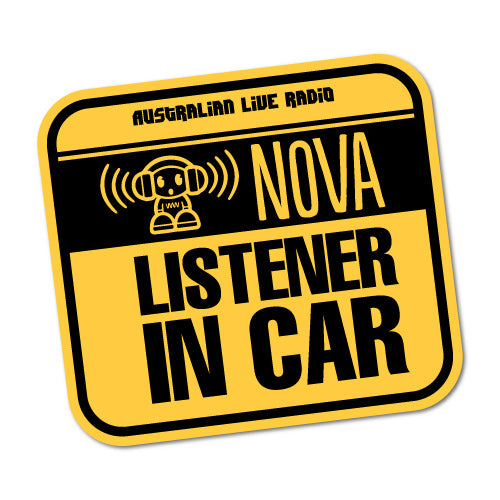 Nova Listener In Car Sticker | Baby on board Stickers - Sticker Collective