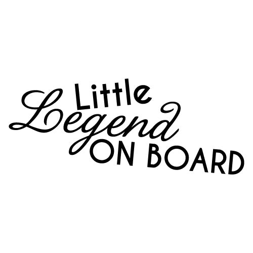Little Legend On Board Sticker | Baby on board Stickers - Sticker ...