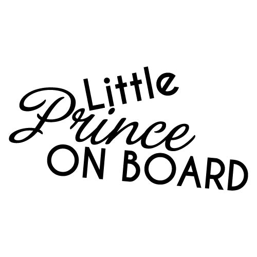Little Prince On Board Sticker | Baby on board Stickers - Sticker ...