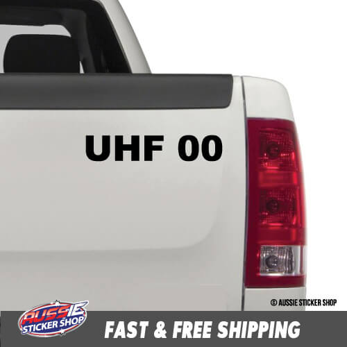 Custom Uhf Radio Channel Number Caravan Sticker | 4WD Stickers ...