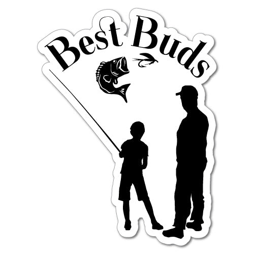 Best Buds Son & Dad Sticker | Fishing Stickers - Sticker Collective