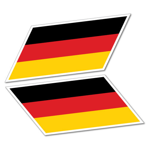 Pair Of German Flag Diamond Sticker | Germany Stickers - Sticker Collective