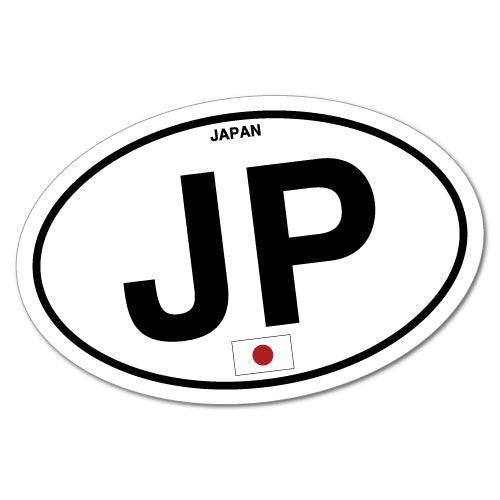 Japan Jp Country Code Sticker | Japan Stickers - Sticker Collective