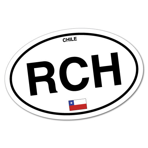 Chile Rch Country Code Sticker | Chile Stickers - Sticker Collective